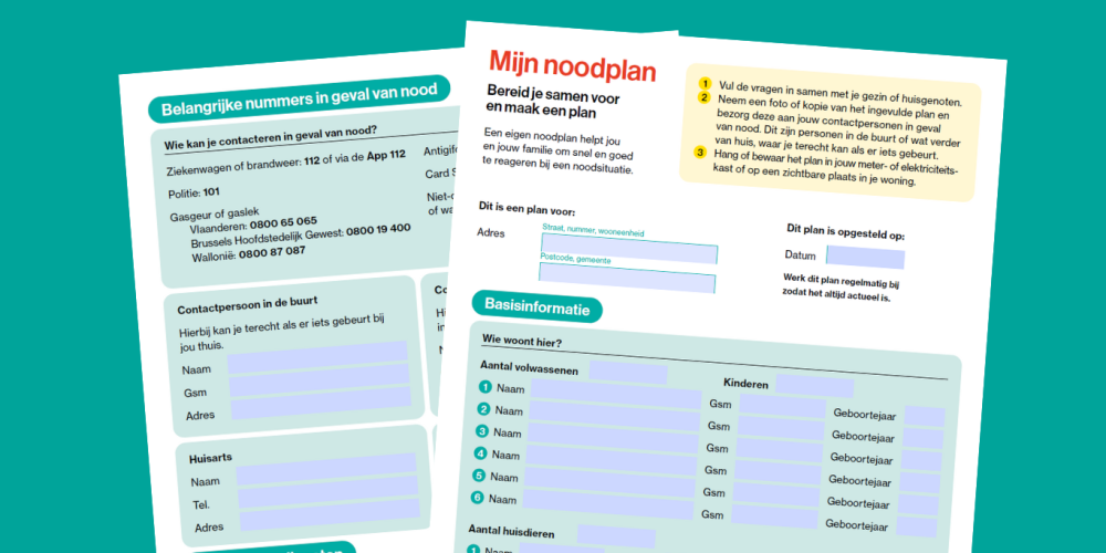 Maak je eigen noodplan voor thuis | Willebroek